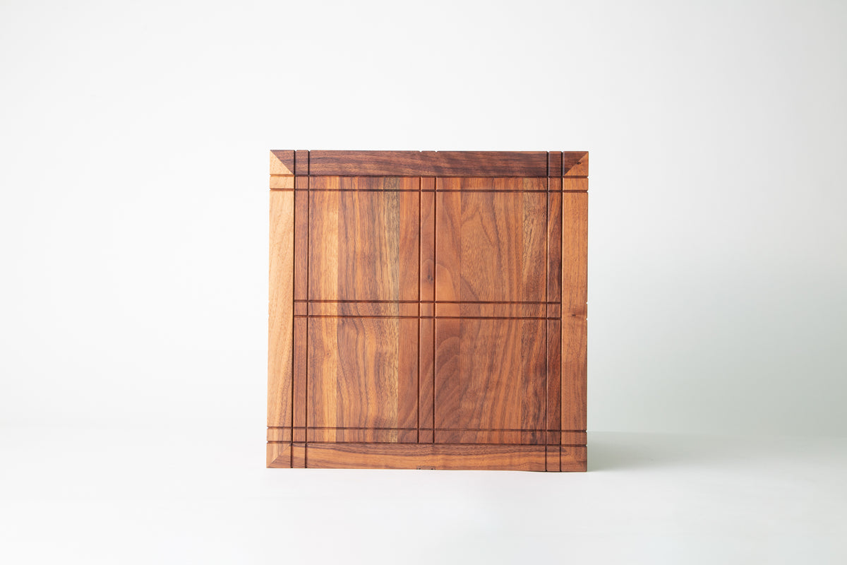 Walnut Quad Plaid Cube – Fort Makers