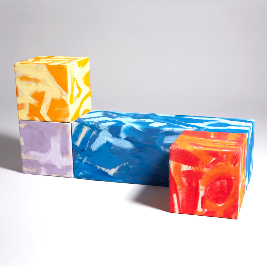 Cubicles, Hand-Painted Stuffed Seating – Fort Makers