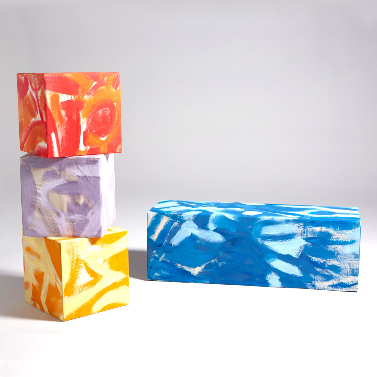 Cubicles, Hand-Painted Stuffed Seating – Fort Makers